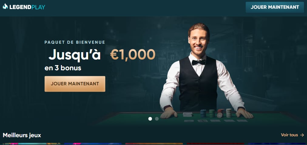 Legend Play Casino | Notre Test 2025 | 100% de BONUS